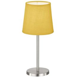etc-shop Beistelllampe Tischleuchte Nachttischlampe Schreibtischlampe Gelb h 30 cm
