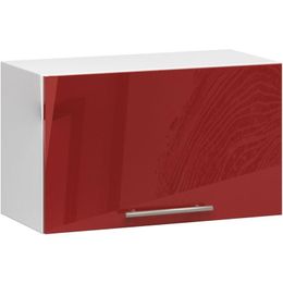 Hängeschrank Küchenschrank Akord oliwia modular W60 Wandschrank für Dunstabzugshaube Weiß 60 cm Tür Regal Front Rot Glanz B60 x H29 x T30 cm
