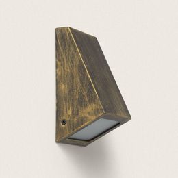 LEDKIA LED-Wandleuchte Aussen Metall und Glas Ruzafa Negro - Dorado