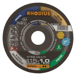 Rhodius Abrasives - rhodius XT69 multi, 25 Stück, 115 x 1,0 mm, Trennscheibe