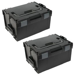 BS SYSTEMS Sortimo Systemkoffer L-Boxx 238 2 Stück schwarz / Industrial Line passend zu Bosch