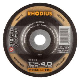 Rhodius Abrasives - rhodius RS38, 25 Stück, 125 x 4,0 mm, Schruppscheibe
