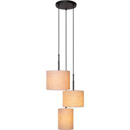 Lucide - Pendelleuchten - 3xE27 - Beige maya