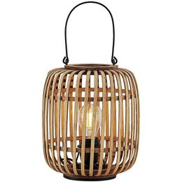 LINDBY - Canyana Tischlampe aus Rattan, natur - natur