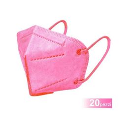 Meditrade GmbH Trade Shop Traesio - 20 FFP2 schutzmasken ohne ventil mini rosa mädchenfarbe