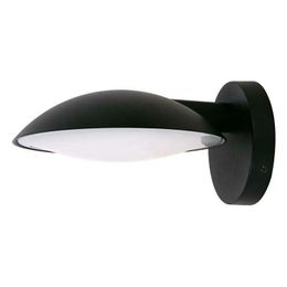 Barcelona Led - Außenwandleuchte led 8W 'Curve' IP65 Farbe Schwarz - Schwarz