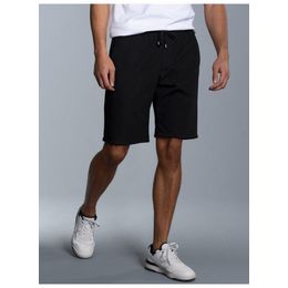 TRIGEMA Bermudas TRIGEMA Shorts in strukturierter Sweat-Qualität (1-tlg), schwarz