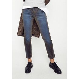 FIVE FELLAS Slim-fit-Jeans GRACIA nachhaltig, Italien, Stretch, magic shape, braun