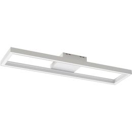 LUCANDE Smart LED-Deckenleuchte Tjado, 100 cm, weiß, Tuya - weiß