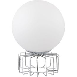 Globo Tischleuchte Tischlampe Glas Chrom Opal 15 cm Wohnzimmer Schlafzimmer Esszimmer
