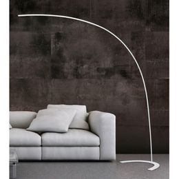 Trio Leuchten - led Bogenlampe shanghai dimmbar, 200cm Ausladung, Metall weiß