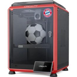 CREALITY 3D K1C 3D-Drucker/AI-Kamera/600 mm/s Druckgeschwindigkeit,kann Kohlenstofffaser-Verbrauchsmaterialien drucken, K1C Bayern München Edition,Rot
