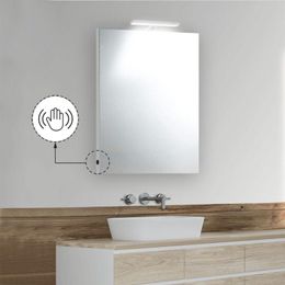 Etrusca - Badezimmerspiegel 70x100 cm mit Touch-Schalter und LED-Lampe