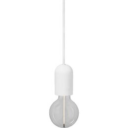 LEDVANCE - Vintage 1906 Pendelleuchte round plaster E27, weiß, max. 25W (led 15W), E27 Sockel, runder Baldachin, Innenraum-Pendelleuchte, Kombination