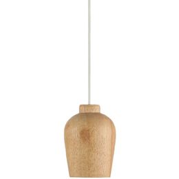 V-TAC - Vintage Hänge Leuchte Holz Schirm Esszimmer Küchen Pendel Lampe 3720