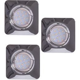 Eglo 3x led Einbau Strahler Decken Lampen chrom Spots verstellbar Tween Light 78228 Karton beschädigt