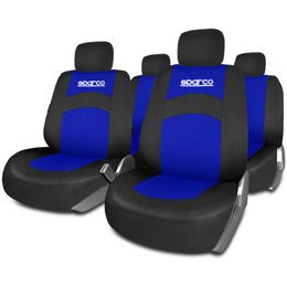 Auto Sitzbezüge - 4er Set in Blau/Schwarz - von Sparco - Blau