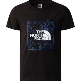 The North Face® T-Shirt, Logo-Print, Baumwolle, für Kinder, schwarz, 176