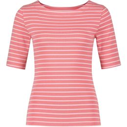 Zero Shirt, Halbarm, Streifen, für Damen, pink, 44