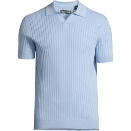 Manguun T-Shirt, Streifenstruktur, Baumwolle, für Herren, blau, XXL