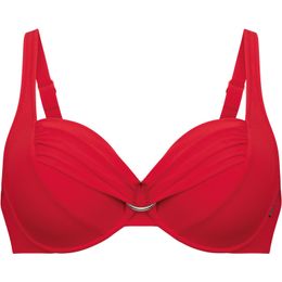 Rosa Faia Hermine Bikini-Top, Bügel, verstellbare Träger, für Damen, rot, 42G