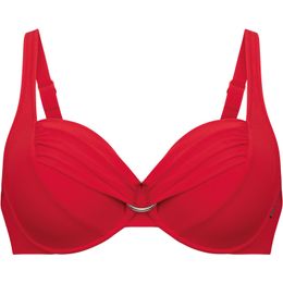 Rosa Faia Hermine Bikini-Top, Bügel, verstellbare Träger, für Damen, rot, 42D