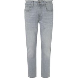 Pepe Jeans Jeanshose, Five-Pocket, Label, für Herren, grau, 32/34