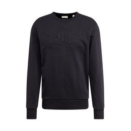 Gant Sweatshirt (1-tlg), schwarz