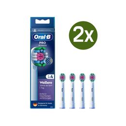 Oral-B Aufsteckbürsten Pro 3D White Ersatzbürsten für weißere Zähne 8er Pack