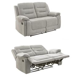 luma-home 2-Sitzer 15502, Sofa mit halbautomatischer Relaxfunktion 162 cm breit