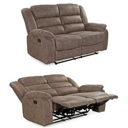 luma-home 2-Sitzer 15133, Sofa mit halbautomatischer Relaxfunktion 153 cm breit