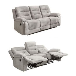 luma-home 3-Sitzer 15503, Sofa mit halbautomatischer Relaxfunktion 220 cm breit