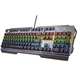 Trust Gaming GXT 877 Scarr Mechanische Gaming Tastatur DE QWERTZ Keyboard Gaming-Tastatur (Beleuchtet