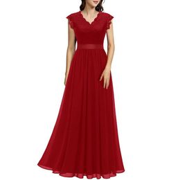 ZWY Abendkleid Damen Ballkleid Maxi Lang Abendkleider Elegant für Hochzeit Spitzen (1-tlg.