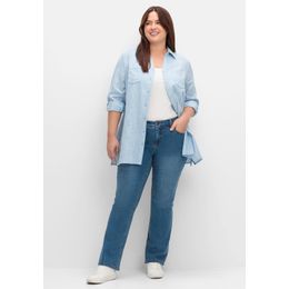 sheego Große Größen: Bootcut-Jeans in Curvy-Schnitt SUSANNE, blue Denim, Gr.56