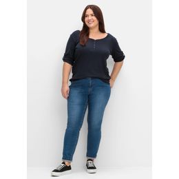 sheego Große Größen: Schmale Jeans in Curvy-Schnitt VERENA, blue Denim, Gr.48