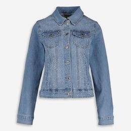 TK Maxx Blaue Jeansjacke mit Nieten-Design