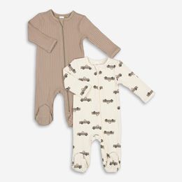 TK Maxx 2er-Pack Strampler in Beige und Creme