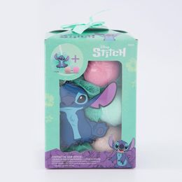 TK Maxx 4-teiliges blau und rosafarbenes Disney Stitch Badeset