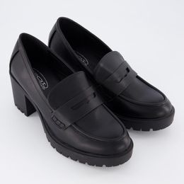 TK Maxx Schwarze Loafer mit Absatz