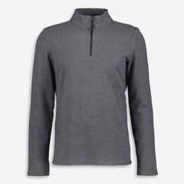 TK Maxx Graues Fleece-Sweatshirt mit Stehkragen