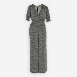 TK Maxx Schwarz-weißer Jumpsuit mit Tulpenmuster