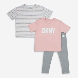 TK Maxx 3-teiliges rosa-graues Set aus T-Shirts & Leggings