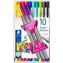 Staedtler 334 TB13 Fineliner triplus® mit 13 Farben