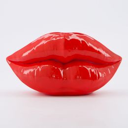 TK Maxx Rote Lippen Dekoration 8x16cm