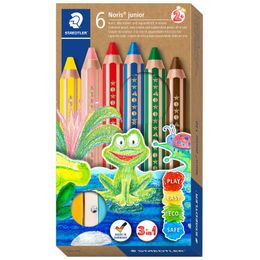 Staedtler 140 C6 buddy-Buntstifte 3 in 1 mit 6 Farben