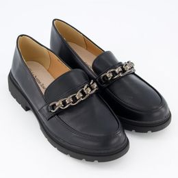 TK Maxx Schwarzer Loafer mit Kettendetail