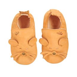 Easy Peasy - Krabbelschuhe MY BLUBLU MOUSE WILD in camel, Gr.24