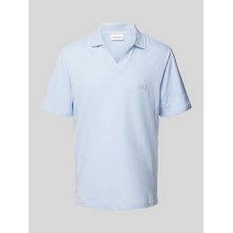 Calvin Klein Regular Fit Poloshirt im unifarbenen Design
