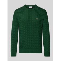 Lacoste Regular Fit Strickpullover mit Label-Stitching